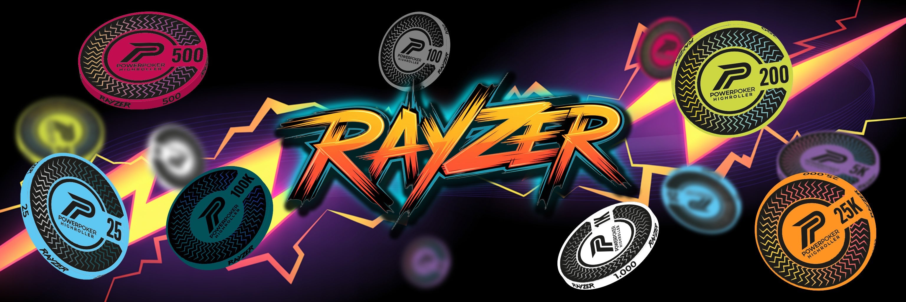 Pokerchips - PowerPoker - Highroller "RAYZER" Pro