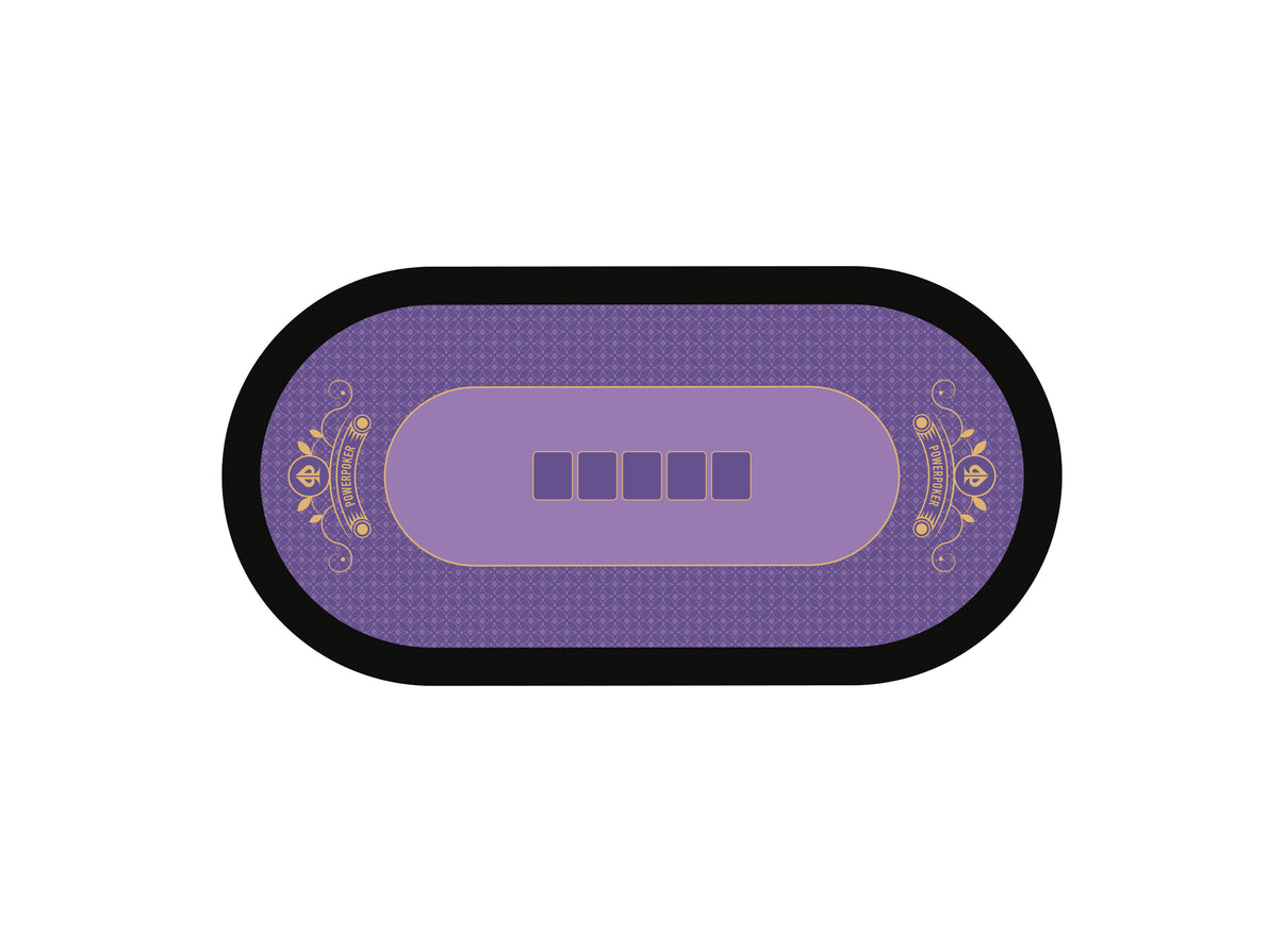 PowerPoker Poker Mat Royal Purple - Professional Poker Table Mat Made ...